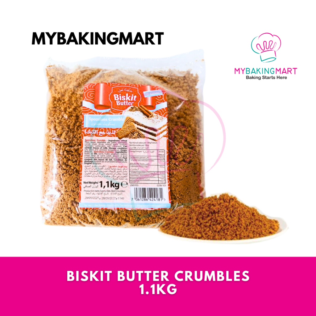 Biskit Butter Crumbles 1.1kg - Biscuit Cake Base Topping Crumb Ala ...