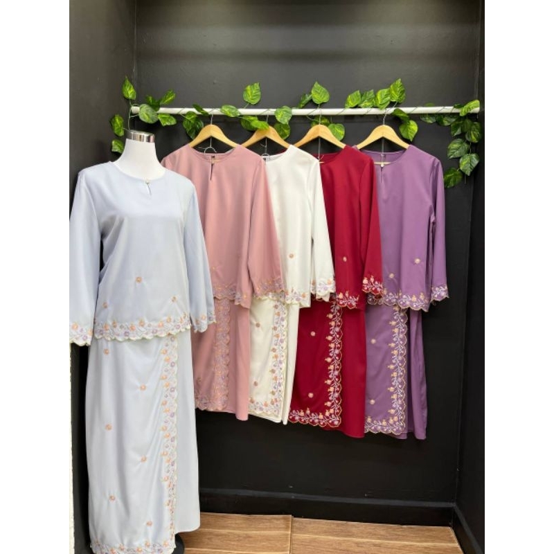 Baju Raya Kurung Kedah Sulam | Shopee Malaysia