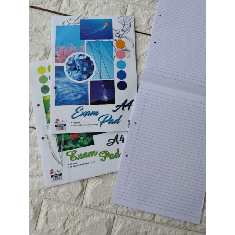 A4 Exam Test Foolscap Sheets Paper Pad 50gsm / Kertas Ujian Kajang ...