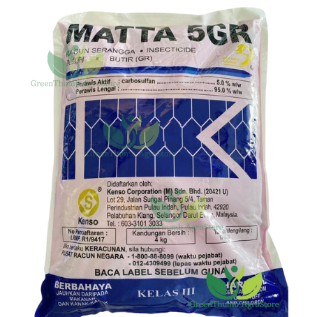 KENSO Matta 5GR 4KG Carbosulfan 5% (sama Carbotack Agritox Kenfuran ...