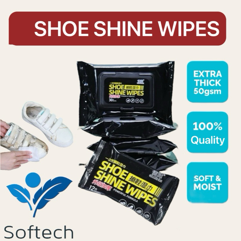 🔥Extra thick🔥 [30pcs] Shoe Cleaning Wet Tissue Quick Wipes Sneakers ...