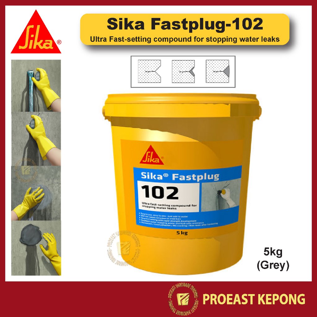 Sika Fastplug-102 Ultra Fast-setting compound for stopping water leaks ...