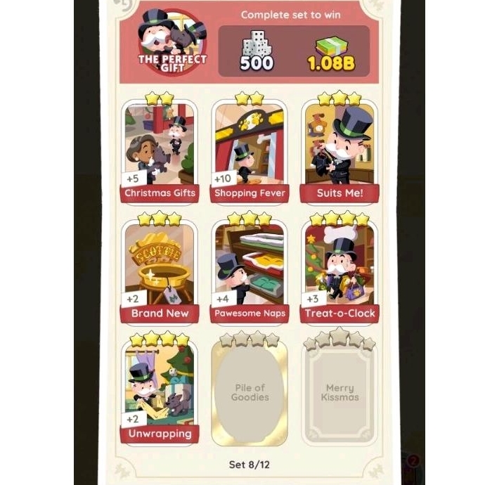 monopoly go card sticker set 8 | Shopee Malaysia