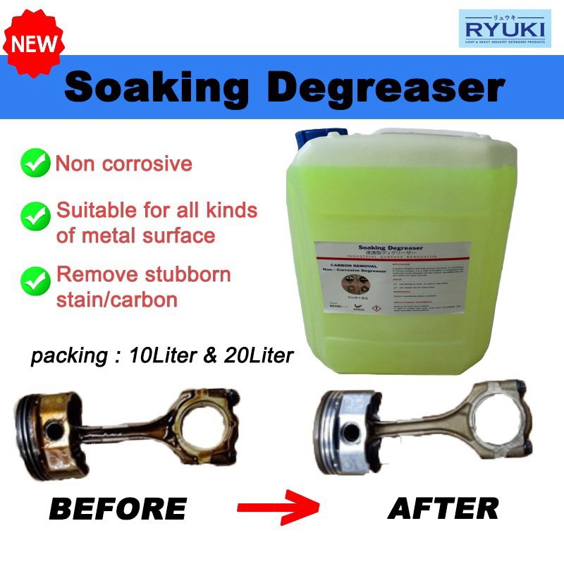 Ryuki Engine Degreaser Chemicals Alkaline Degreaser 10kg/20kg | Shopee ...