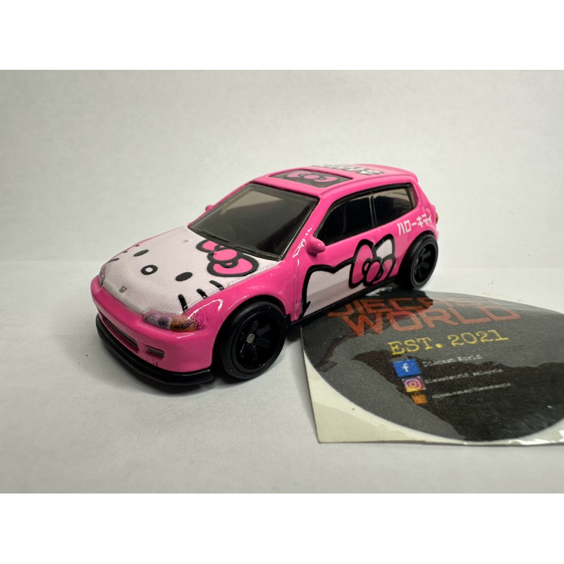 Hotwheels Premium/Car Culture Honda Civic EG Hello Kitty Pink | Shopee ...