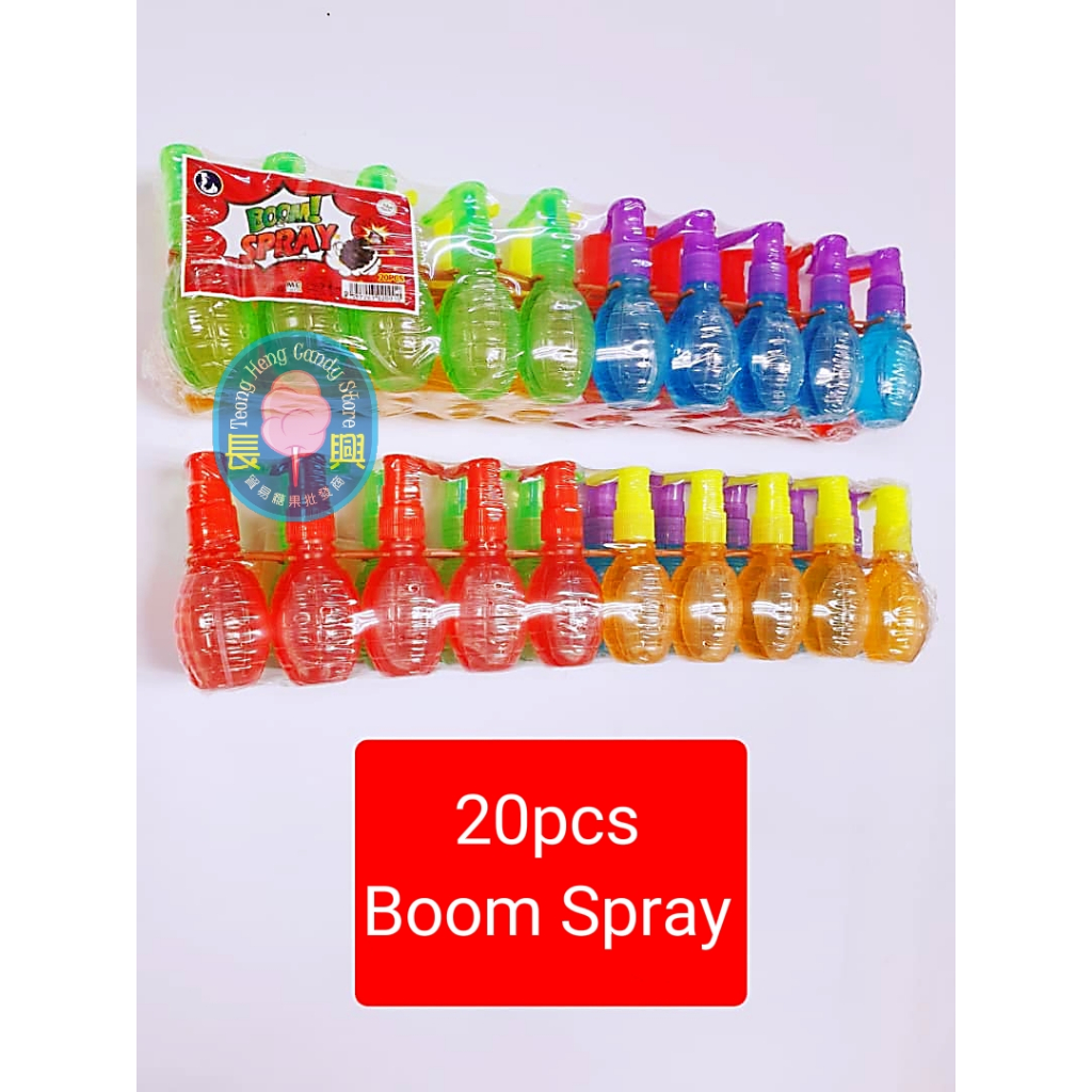 30 Pcs Colorful Fruit Bomb Spray Liquid Candy HALAL (LOCAL READY STOCKS ...