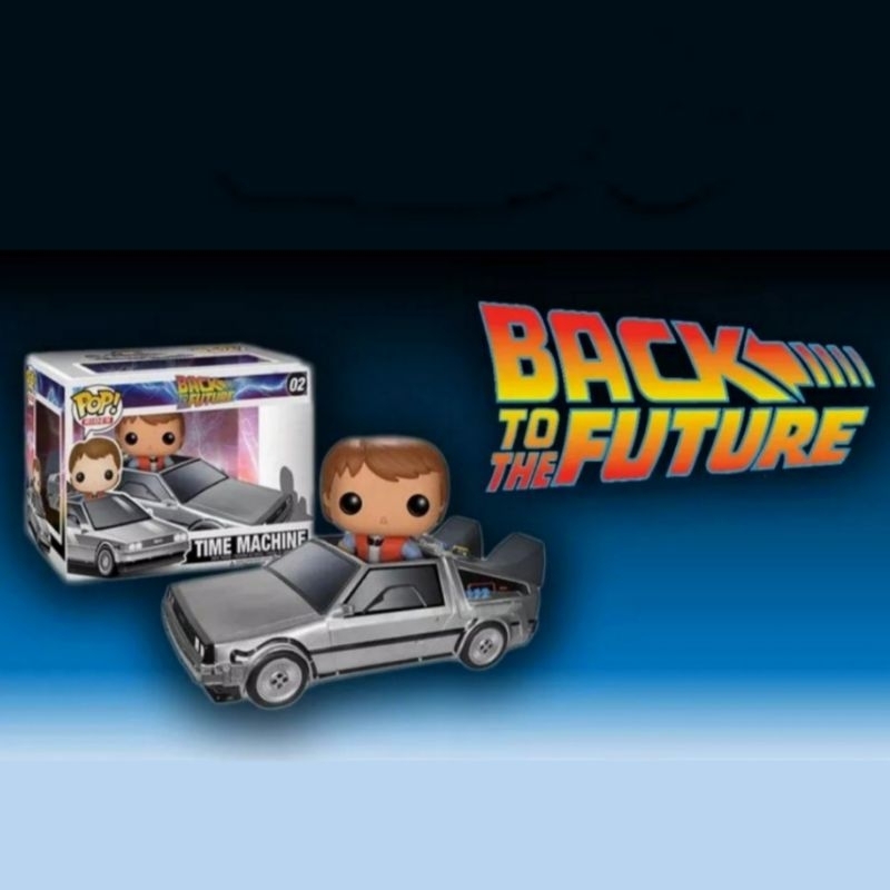 Funko Pop! Rides - Time Machine: Marty McFly (In Delorean) - RARE ...