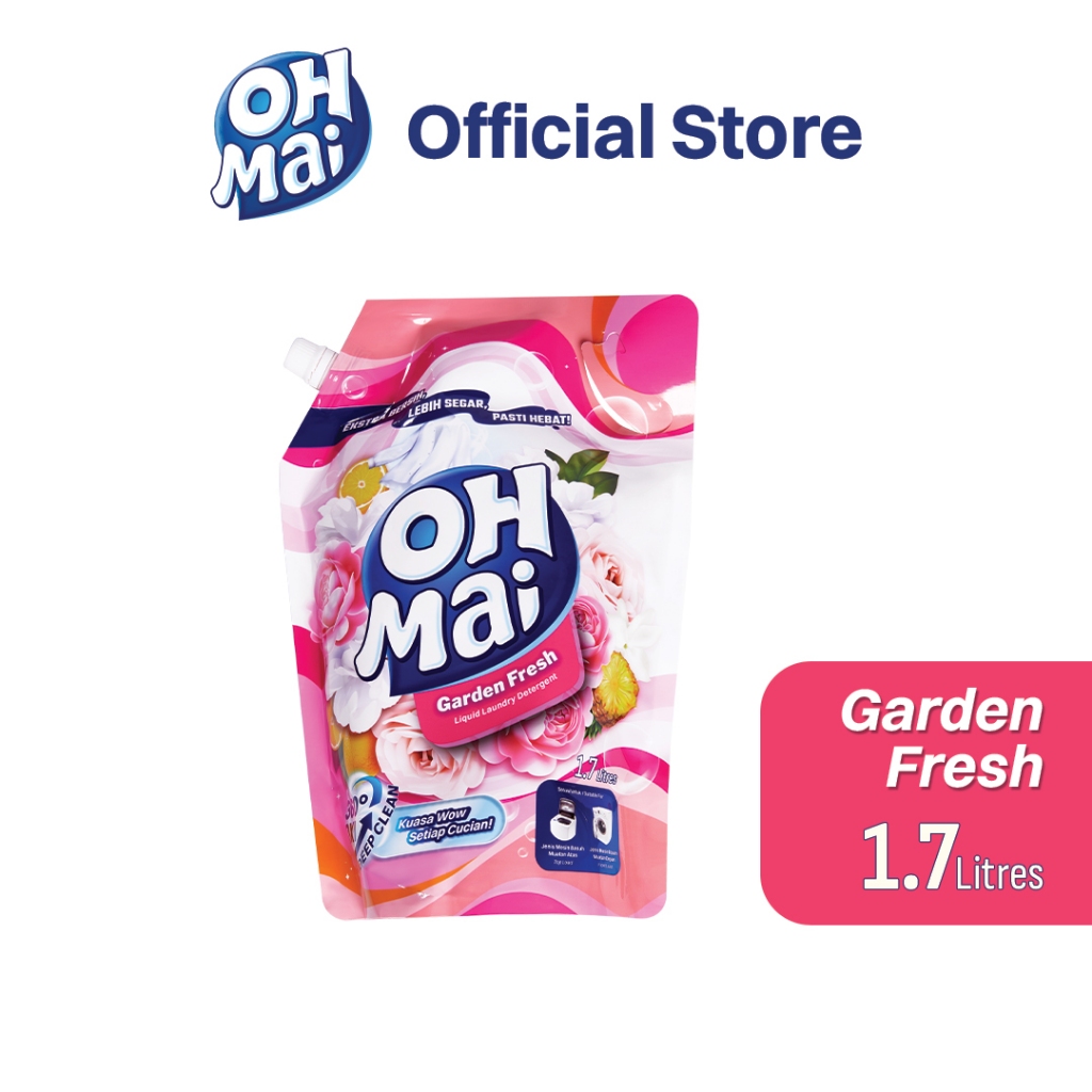 OH MAI Laundry Liquid Detergent - Garden Fresh (1.7L) | Shopee Malaysia