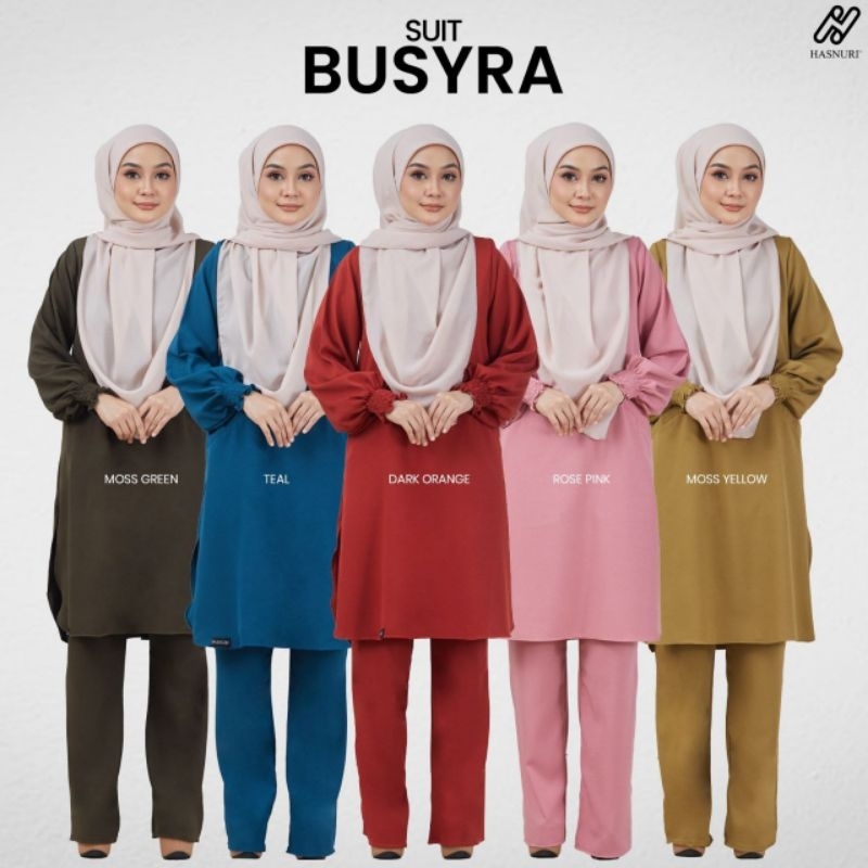SUIT BUSYRA HASNURI READYSTOCK SUIT MUSLIMAH MODEN BELAHAN KIRI KANAN ...
