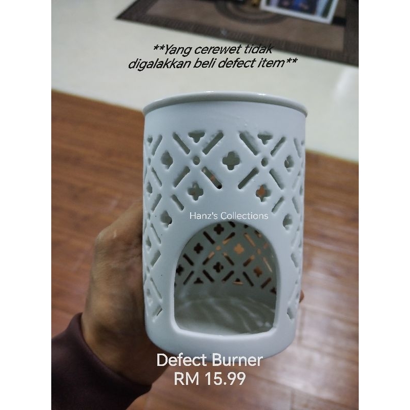 Defect burner lilin wangi wax melter ceramic oil burner | Shopee Malaysia