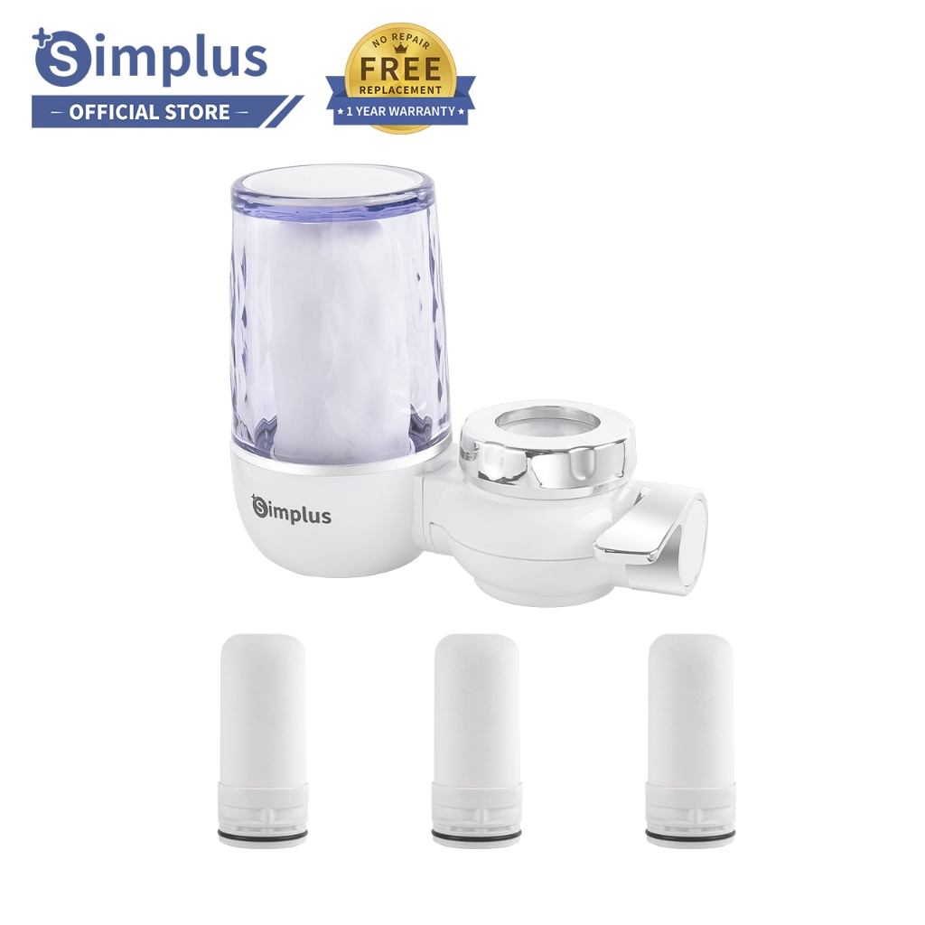 Simplus Ultrafiltration Water Purifier Sets with 3 Filters Kitchen Faucet Filter SUF Composite ...