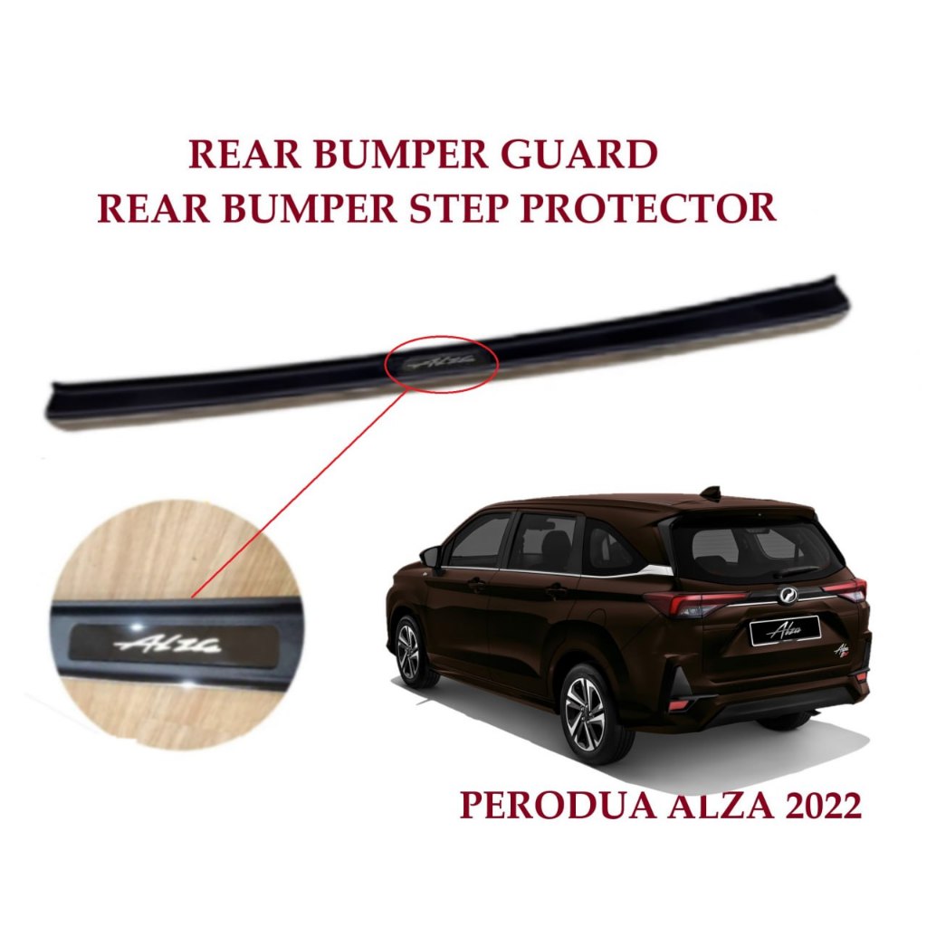 Rear Bumper Guard / REAR BUMPER STEP PROTECTOR PERODUA ALZA 2022 ...