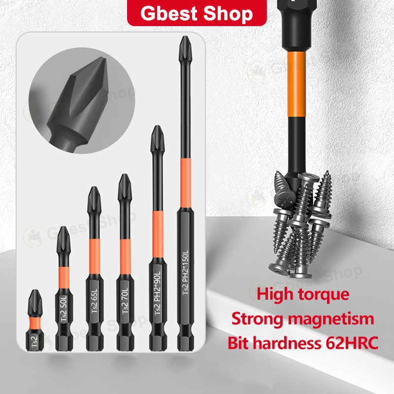 Magnetic Batch Screwdriver Bit Set Anti Slip Electrician Home Screw ...