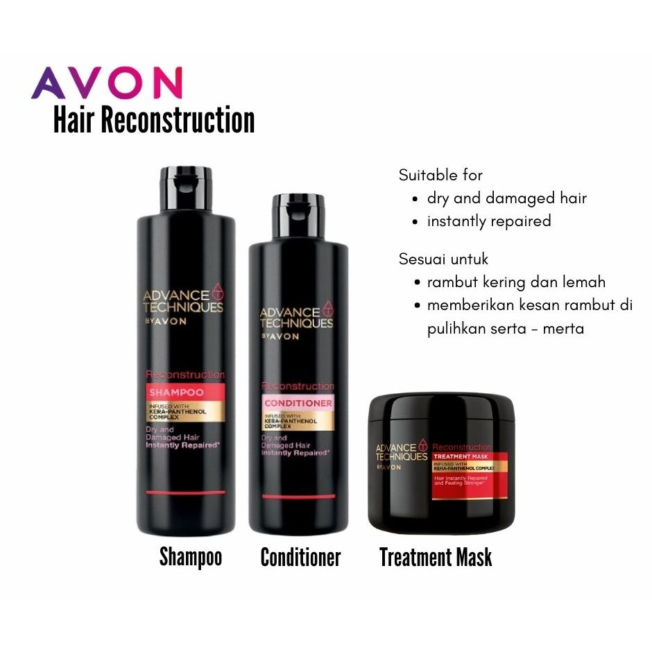 Avon Advance Techniques Hair Reconstruction Shampoo / Conditioner ...