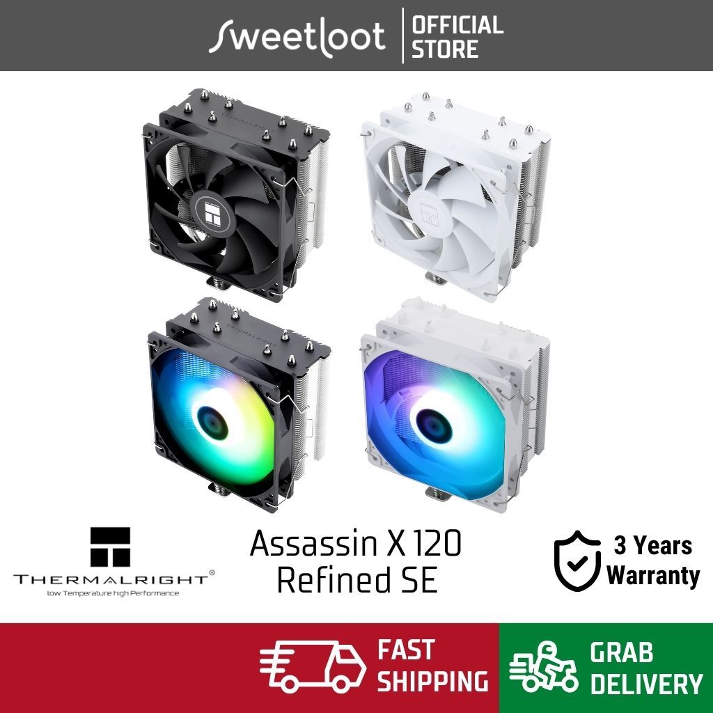 Thermalright Assassin X Refined SE ARGB / No RGB CPU Air Tower Cooler ...