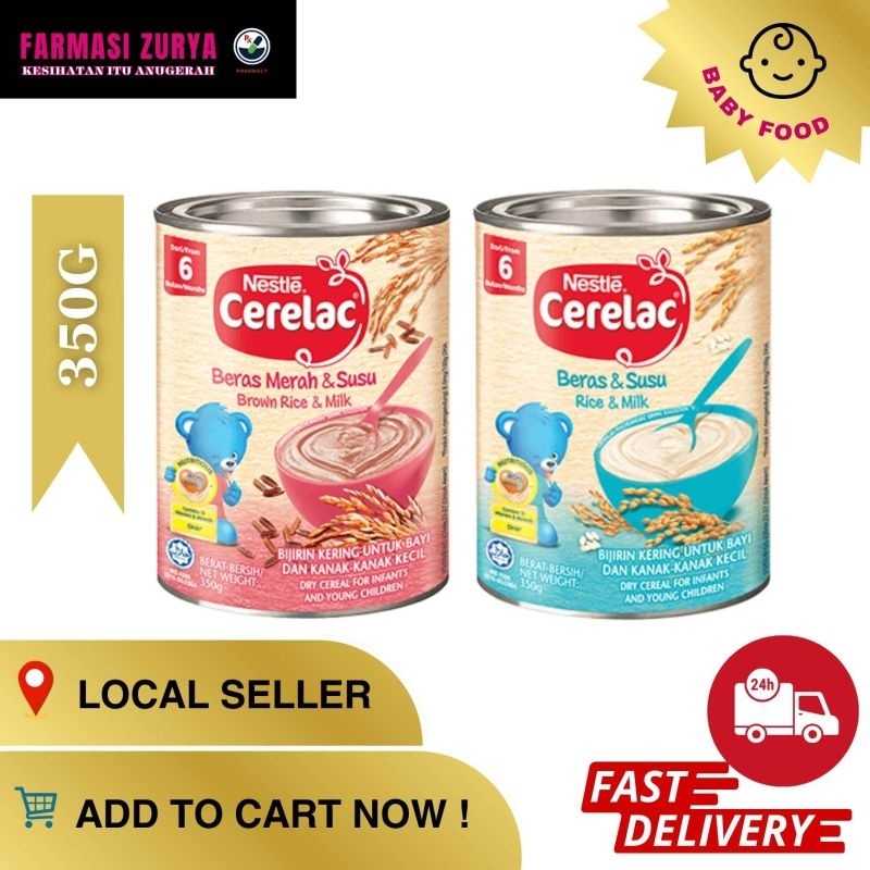 NESTLE CERELAC BROWN RICE MILK 350G | Shopee Malaysia