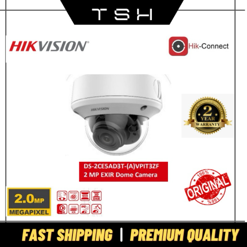 Hikvision DS-2CE5AD3TAVPIT3ZF 2MP Ultra Low Light Vandal Motorized ...