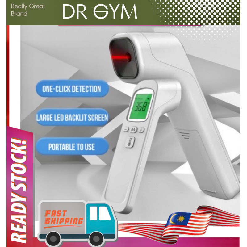 DR GYM Digital Thermometers Infrared Scanner Body Temperature Gun Suhu ...
