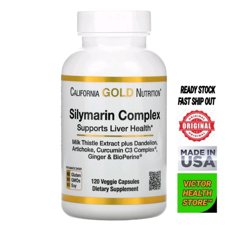 Silymarin Complex, Milk Thistle Extract Plus Dandelion, Artichoke ...
