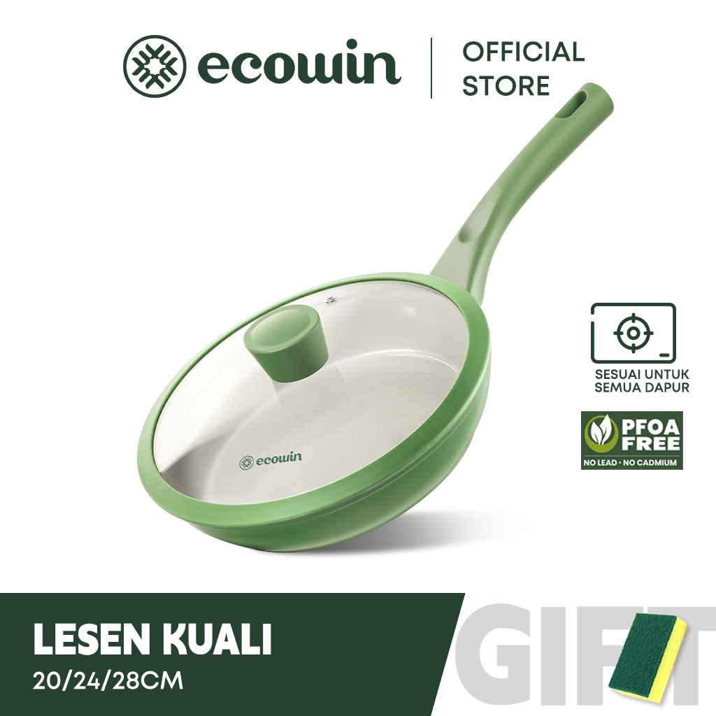 Ecowin Cookware Forest Series Non-Stick Frying Pan 20/24/26/28 ...