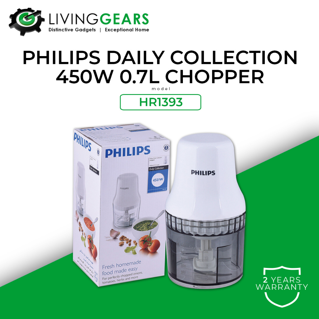 Philips HR1393 Electric 450W Chopper / Blade / Bowl | Shopee Malaysia
