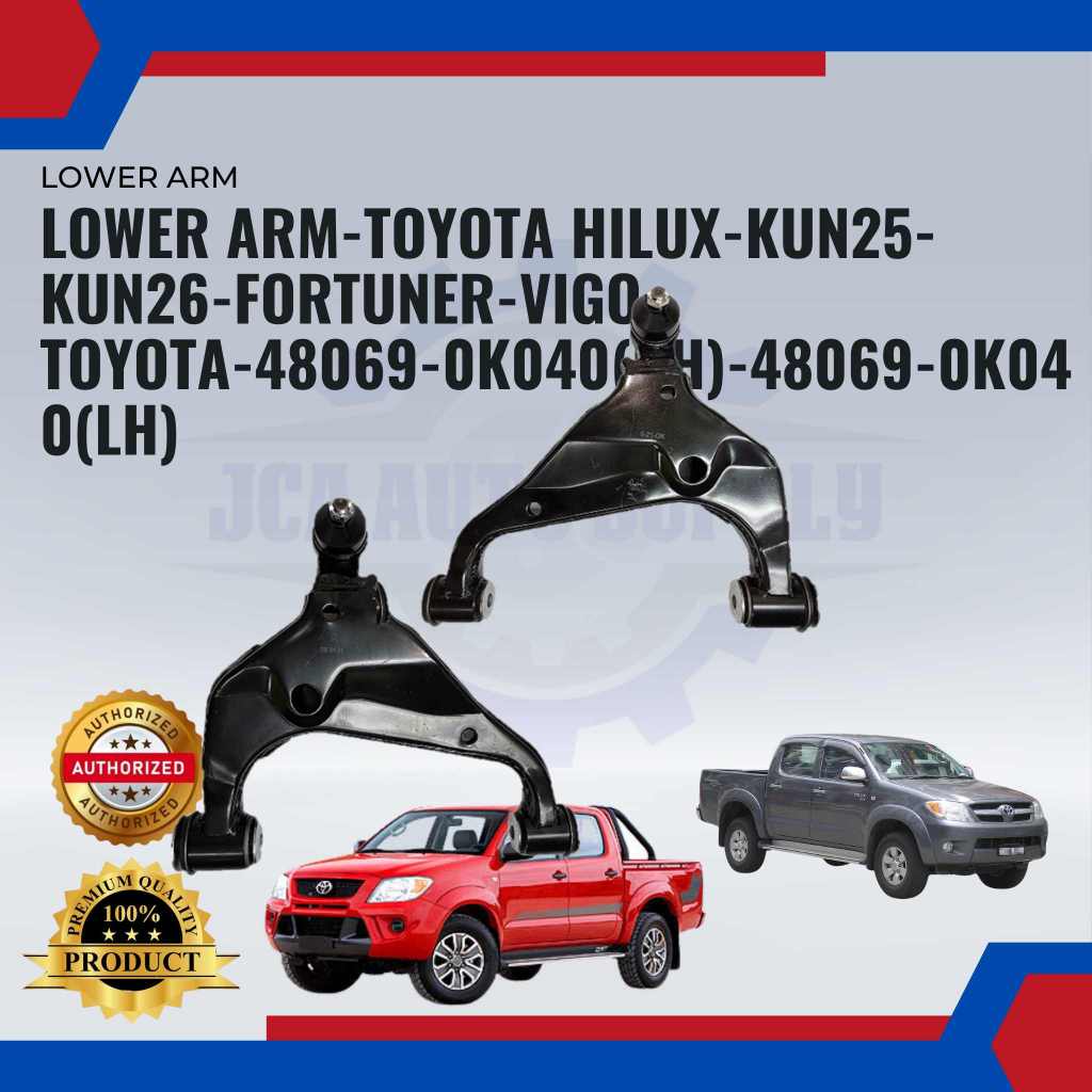 Toyota Hilux Vigo KUN25 KUN26 KUN50-Fortuner TGN51-Front Lower Arm-Left ...
