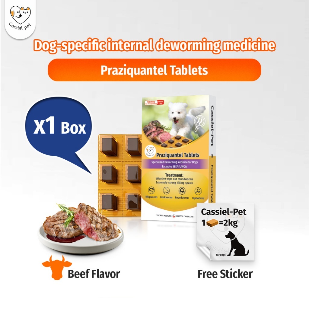 Cassiel Pet Chewable Tablet Anti Tick And Flea Dewormer For Dogs Puppy ...