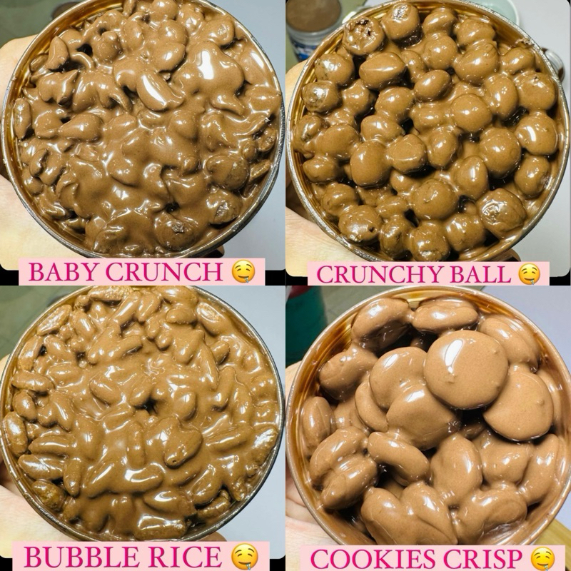RLbakers Chocojar Combo Berbaloi 4 Balang (Baby Crunch, Crunchy Ball ...