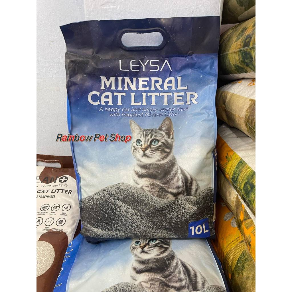 Leysa Mineral Clumping Cat Litter 10L 7kg | Shopee Malaysia