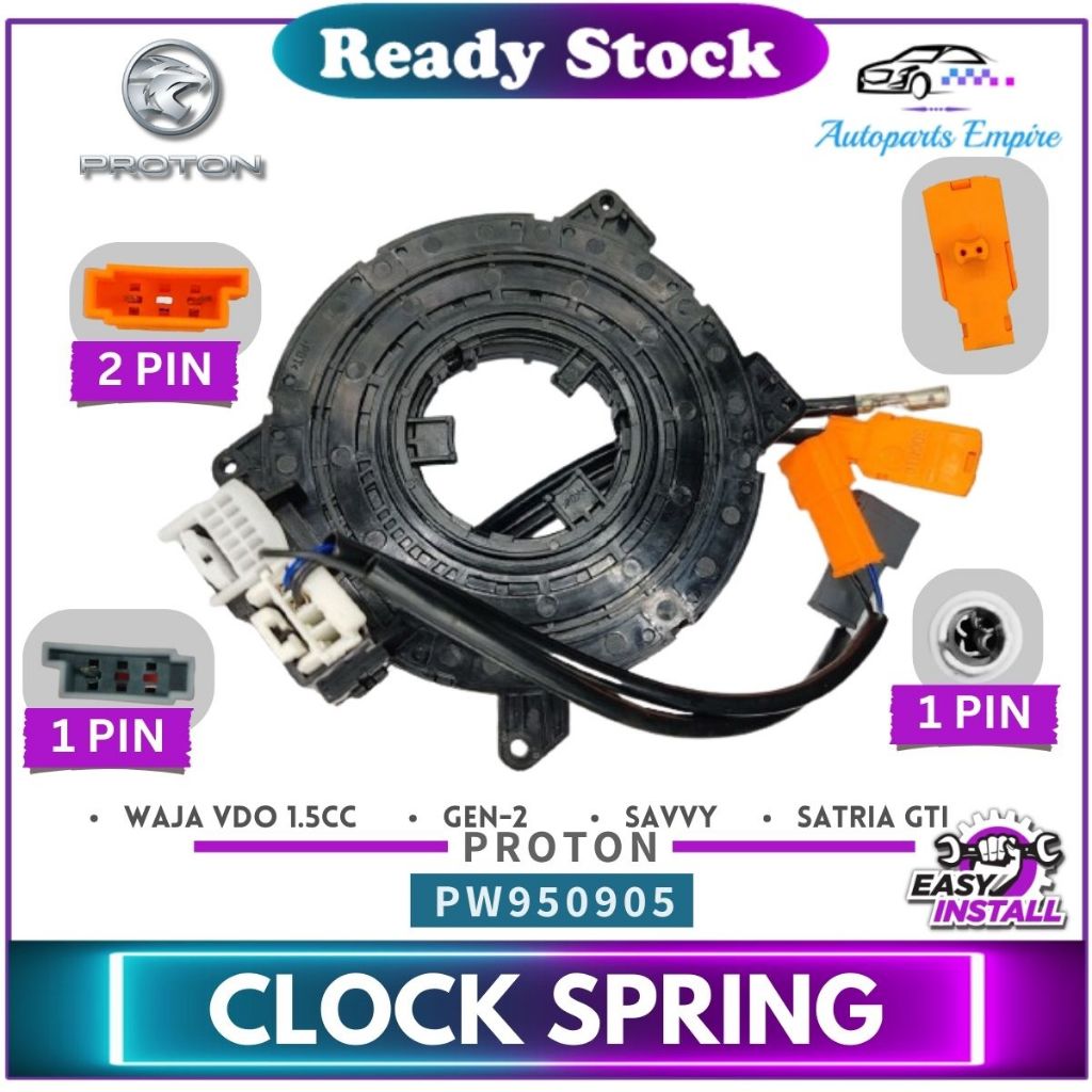 Proton Wira / Gen-2 / Satria GTi / Savvy 】 Airbag Spiral Cable / Clock ...