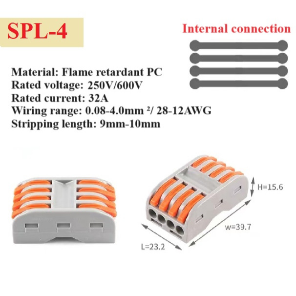 PCT SPL Fast connector Wire Connector Quick Connector Mini Fast Wire ...
