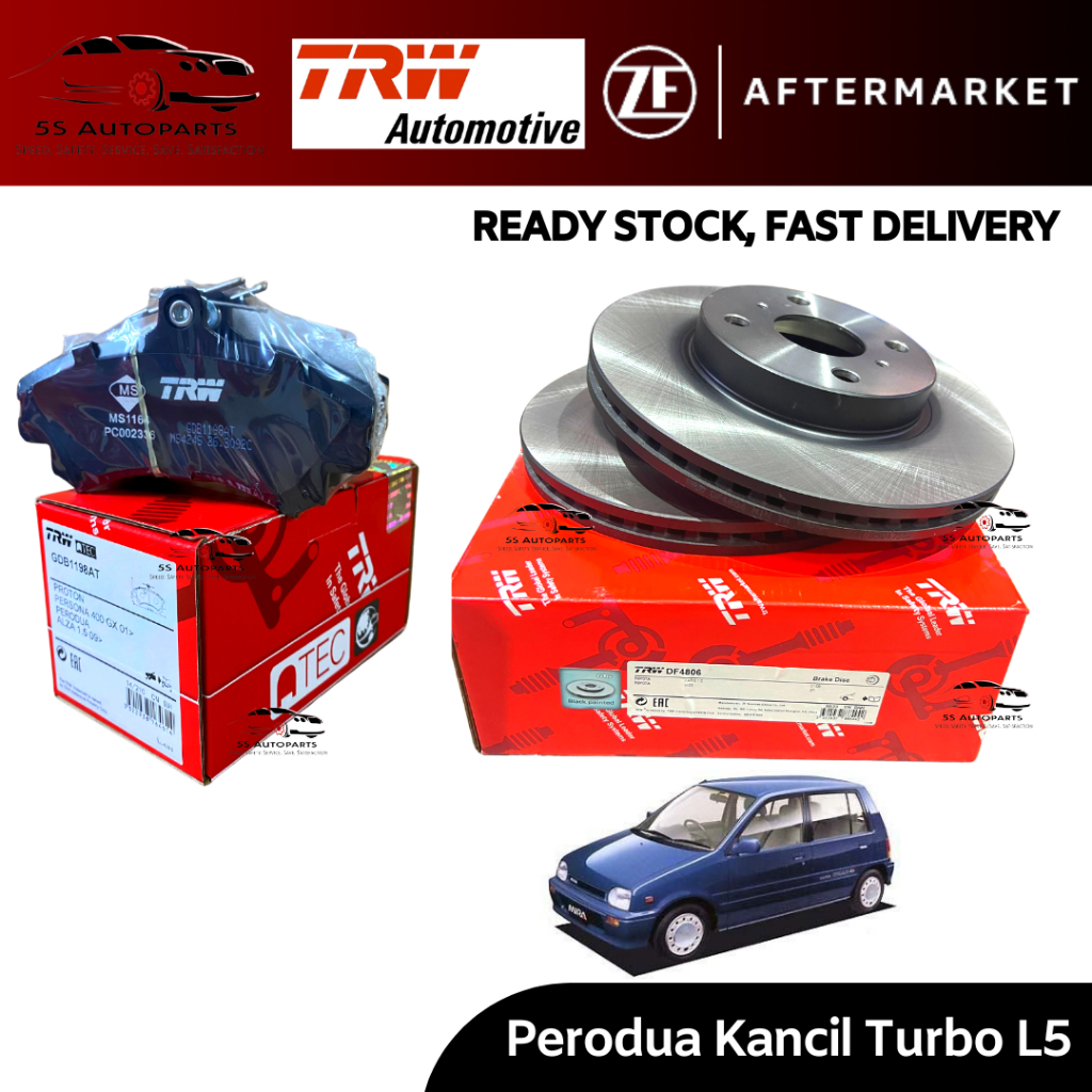 TRW Perodua Kancil L5 Turbo Front (Depan) 234MM - Premium Disc Rotor (2 ...