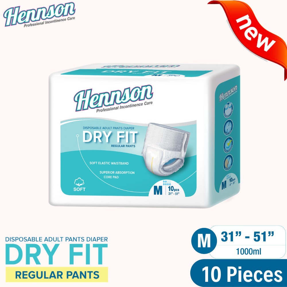 HENNSONS DRYFIT ADULT DIAPERS LAMPIN DEWASA (SELUAR) | Shopee Malaysia