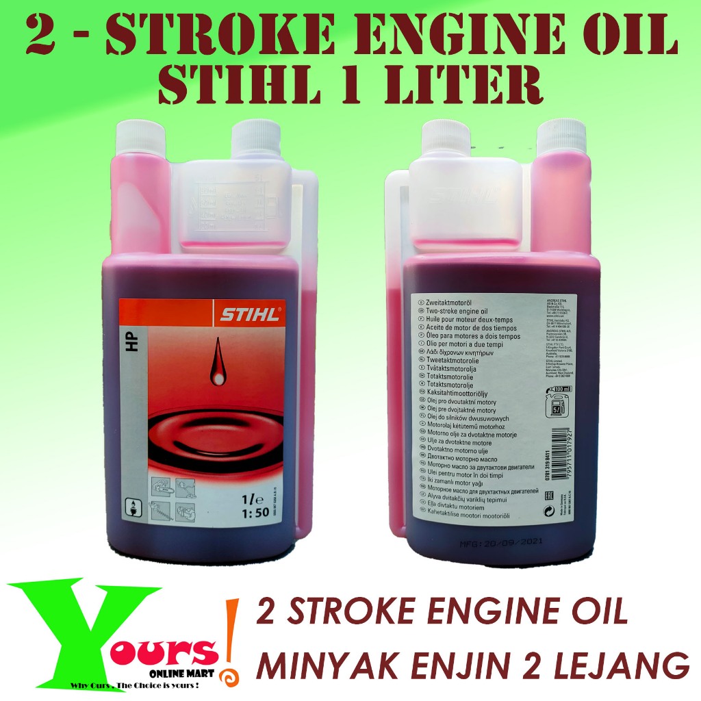 STIHL 2 STROKE ENGINE OIL 0.5 \ 1 LITER \ MINYAK ENJIN 2 LEJANG STIHL 0 ...