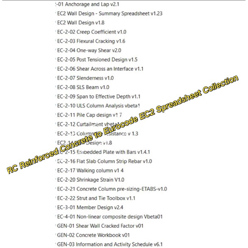 Reinforced Concrete to Eurocode EC2 Design Spreadsheet Collection ...