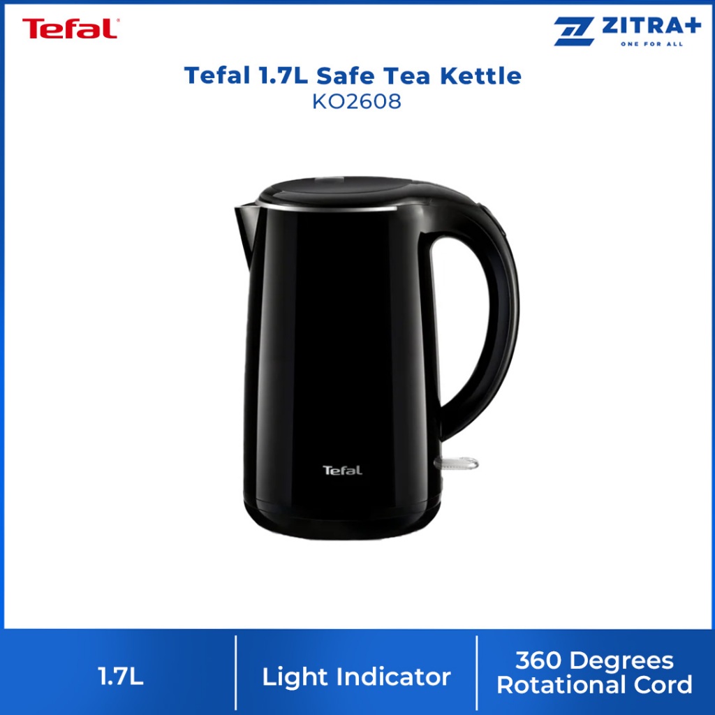 Tefal 1.7L Safe Tea Kettle KO2608 | 1800W Power | Cordless | Automatic ...