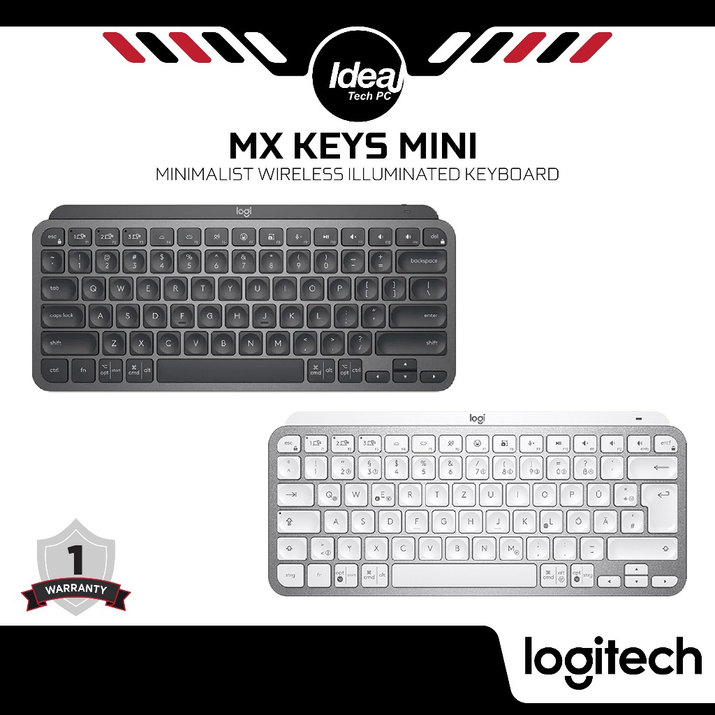 LOGITECH MX KEYS MINI | Minimalist Wireless Illuminated Keyboard | Shopee Malaysia