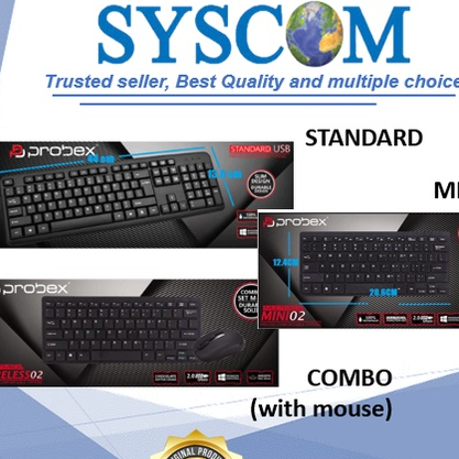 PROBEX USB Keyboard | STANDARD / MINI / COMBO with USB mouse | Shopee ...
