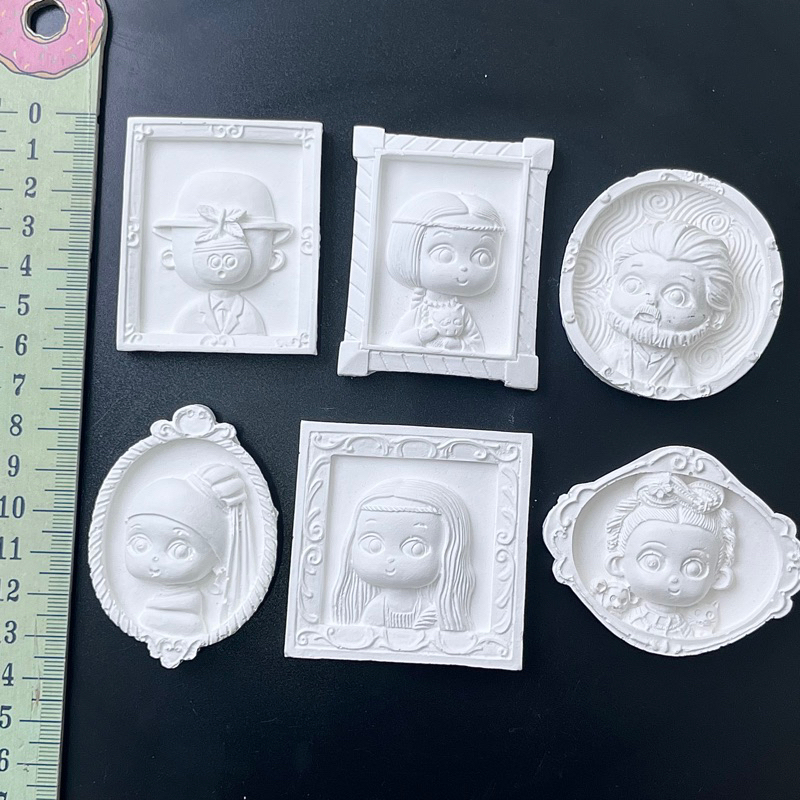 [DIY Coloring Gypsum] Gypsum 2D 3D Plaster Ceramic Pottery Figure ...