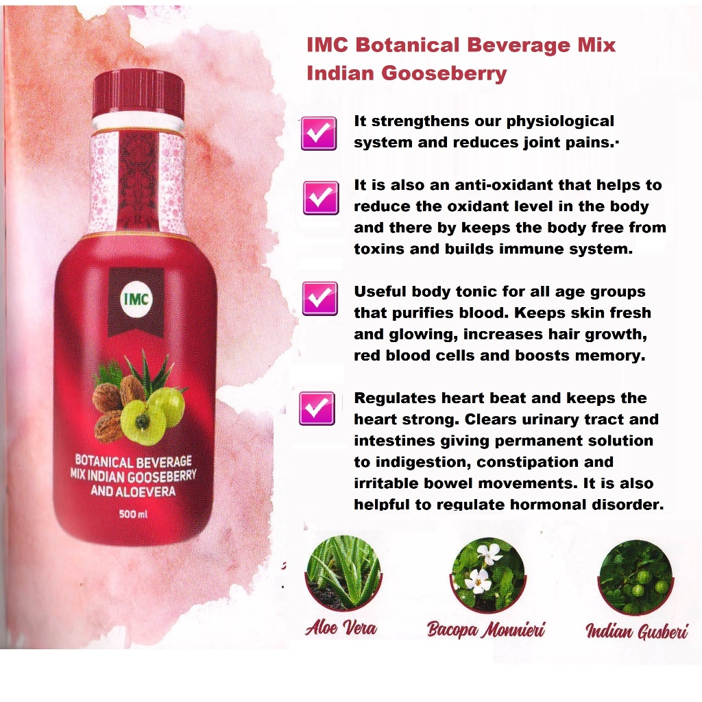 IMC Botanical Beverage Mix Indian Gooseberry And Aloevera (500ml ...