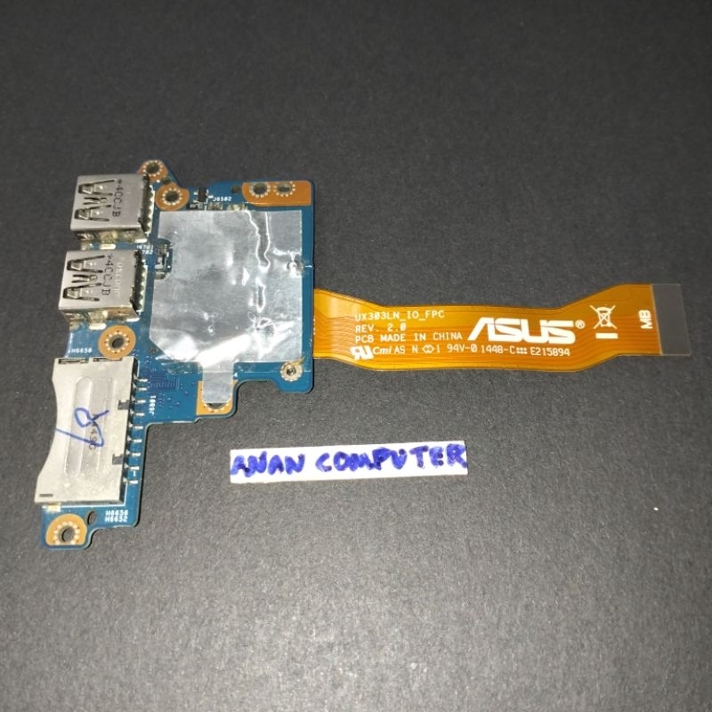 Asus Zenbook UX303U UX303L UX303LA Laptop USB Card Reader IO Board ...