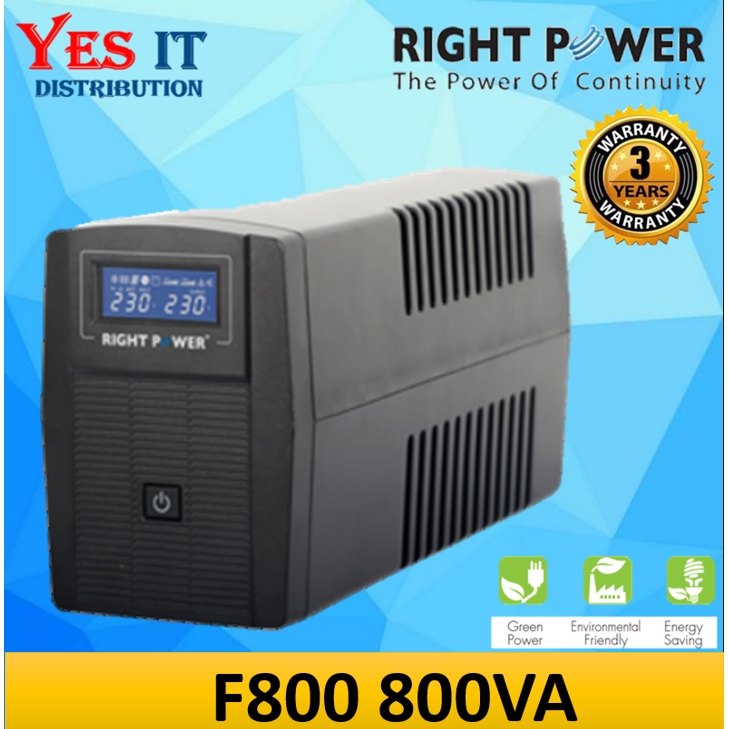 RIGHT POWER F800 / F1000E 800VA 1000VA UPS POWERTANK | Shopee Malaysia