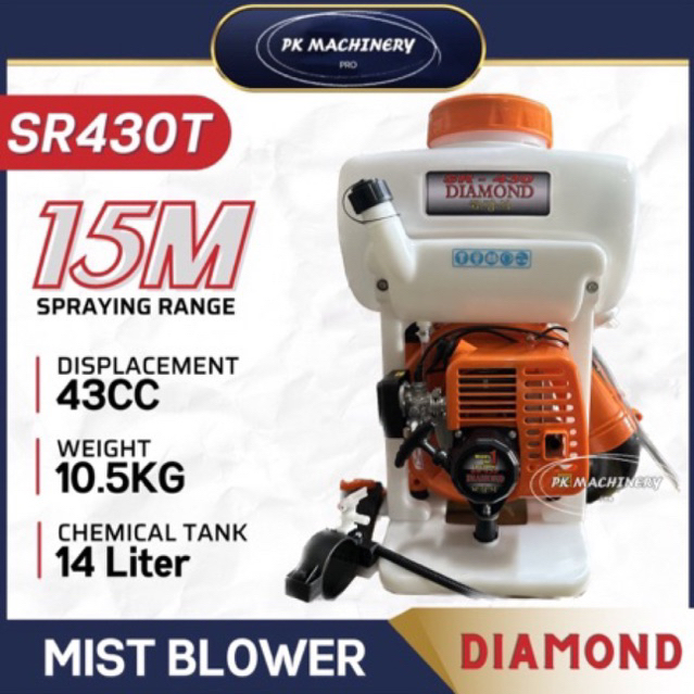 【READY STOCK】DIAMOND SR430 Mist Blower Mistblower Duster Turbo (Mesin ...