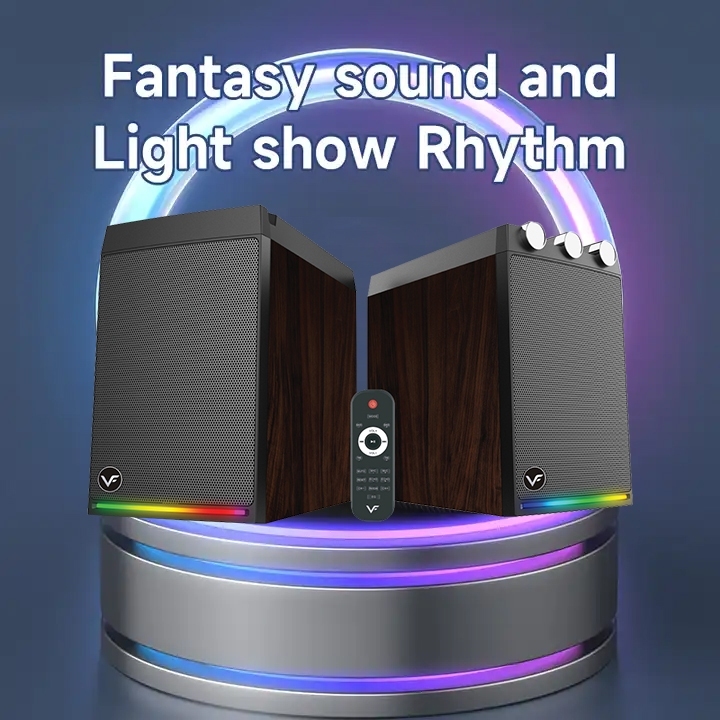 Vinnfier VF Studio 6 Bookshelf RGB Light Effect 100W 2.0 bluetooth ...