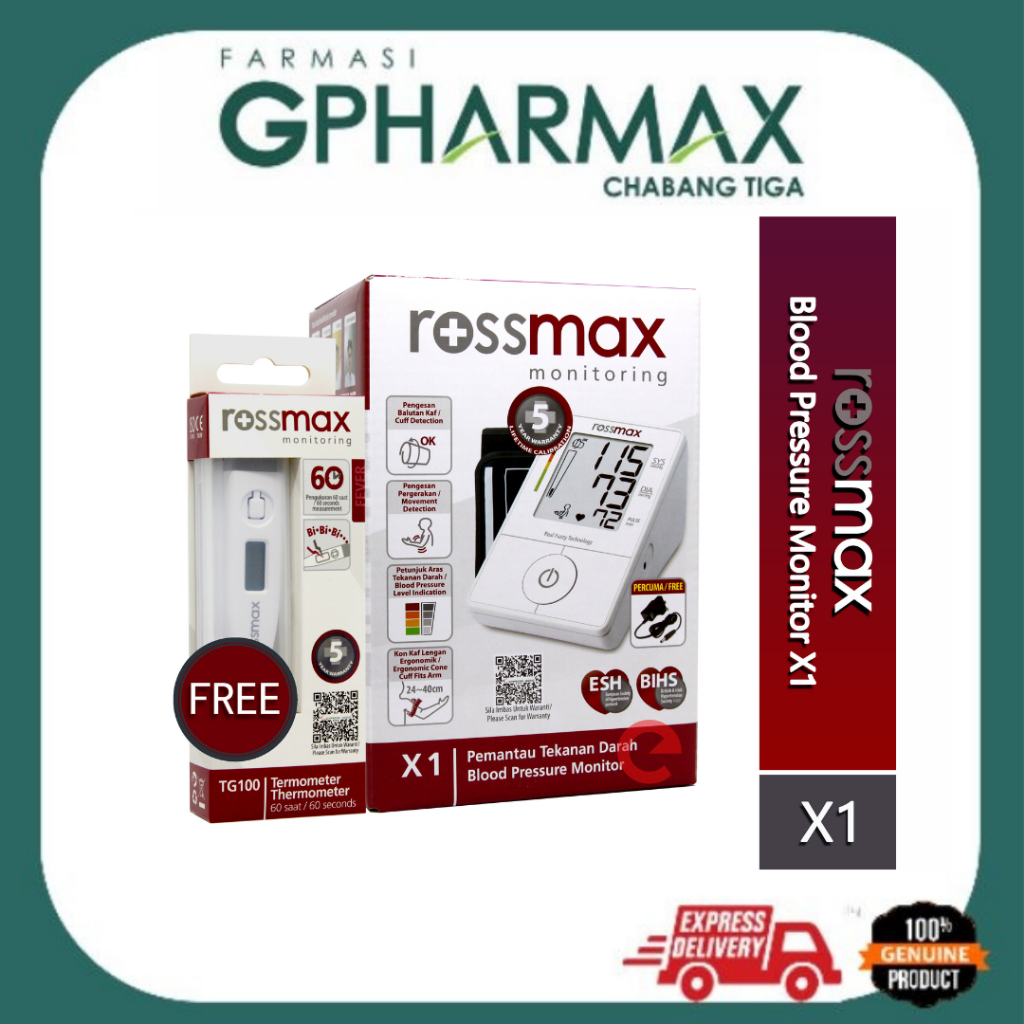 ROSSMAX BLOOD PRESSURE MONITORING X1 | Shopee Malaysia