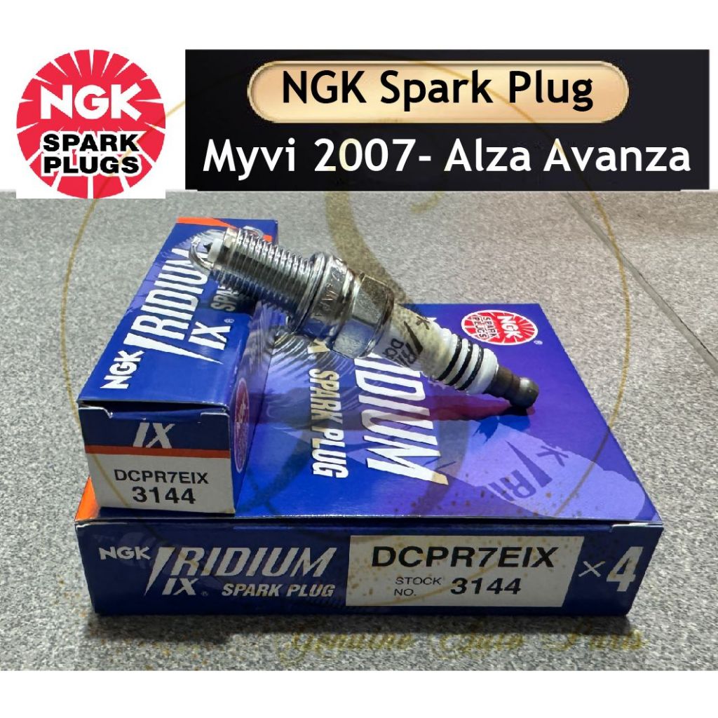 (100% ORIGINAL JAPAN) DCPR7EIX Spark Plug NGK Iridium IX Alza Myvi Icon ...