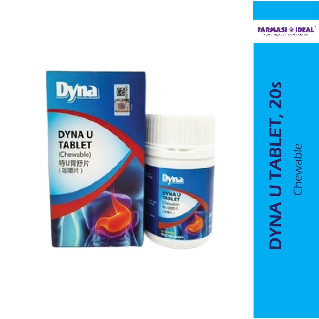DYNA U TABLET, 20s - Gastric, Indigestion & Flatulance | Shopee Malaysia