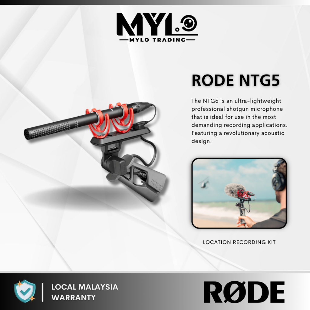 Rode NTG5 | NTG 5 Moisture-Resistant Short Shotgun Microphone | Shopee ...