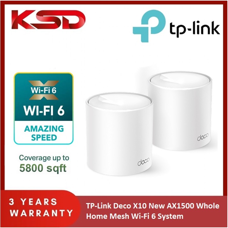 TP-Link Deco X10 (1-pack or 2-pack) AX1500 Whole Home Mesh Wi-Fi 6 ...