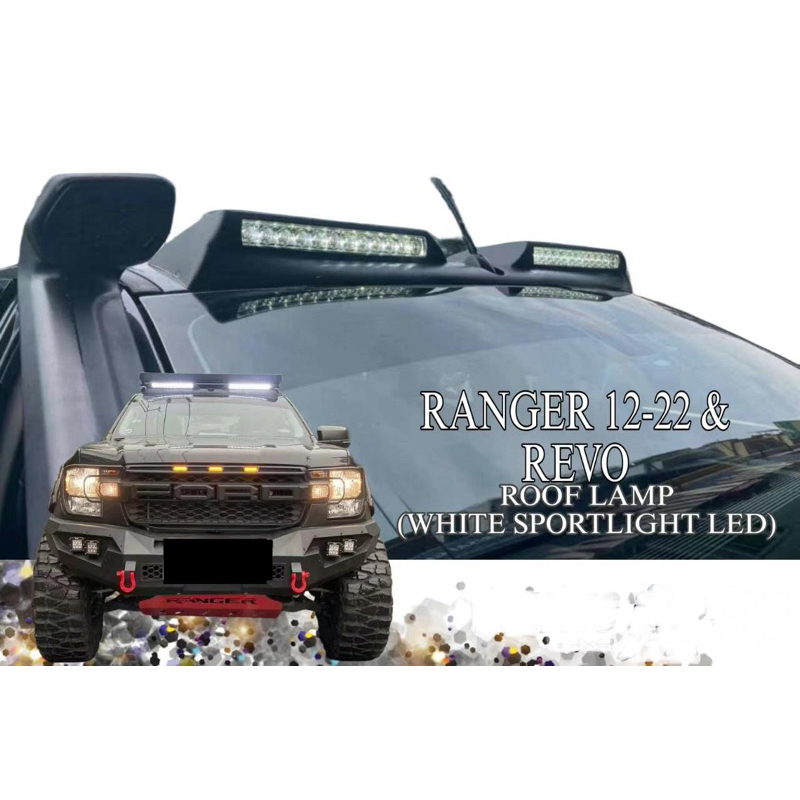 Ford ranger T6 T7 T8 toyota hilux revo rocco rogue roof top led lamp ...